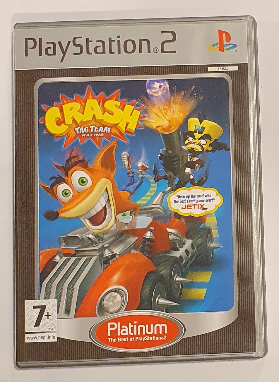 PS2 Crash Tag Team Racing platinum - Nostalgibutiken