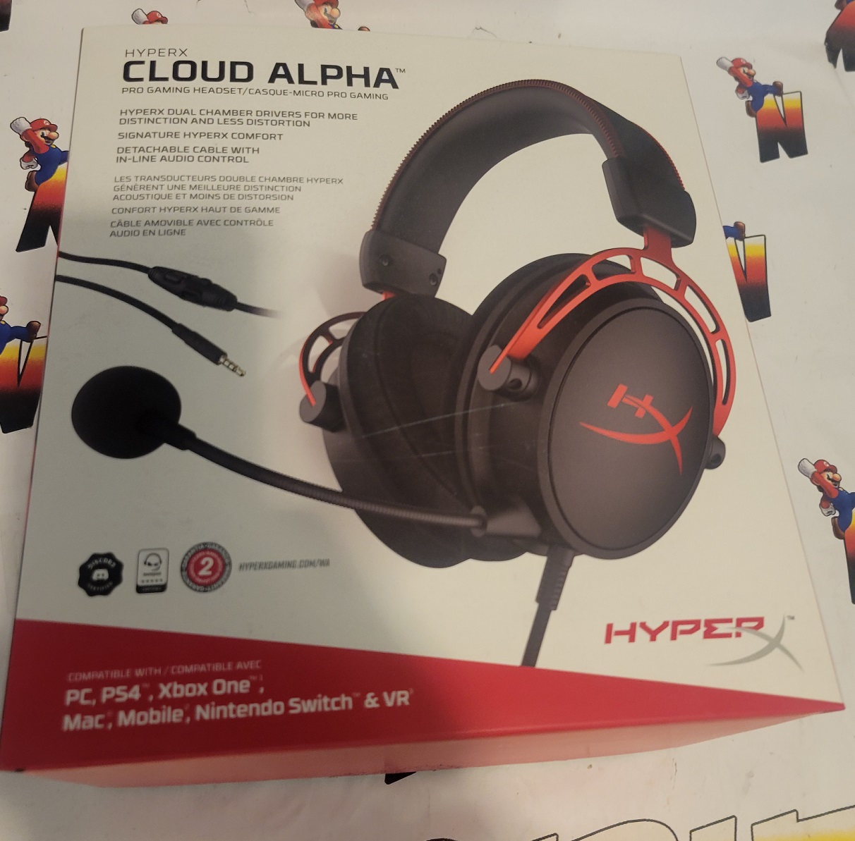 Switch/PS4/XBOX/PC - Headset Hyper X Cloud Alpha (BEG) - Nostalgibutiken