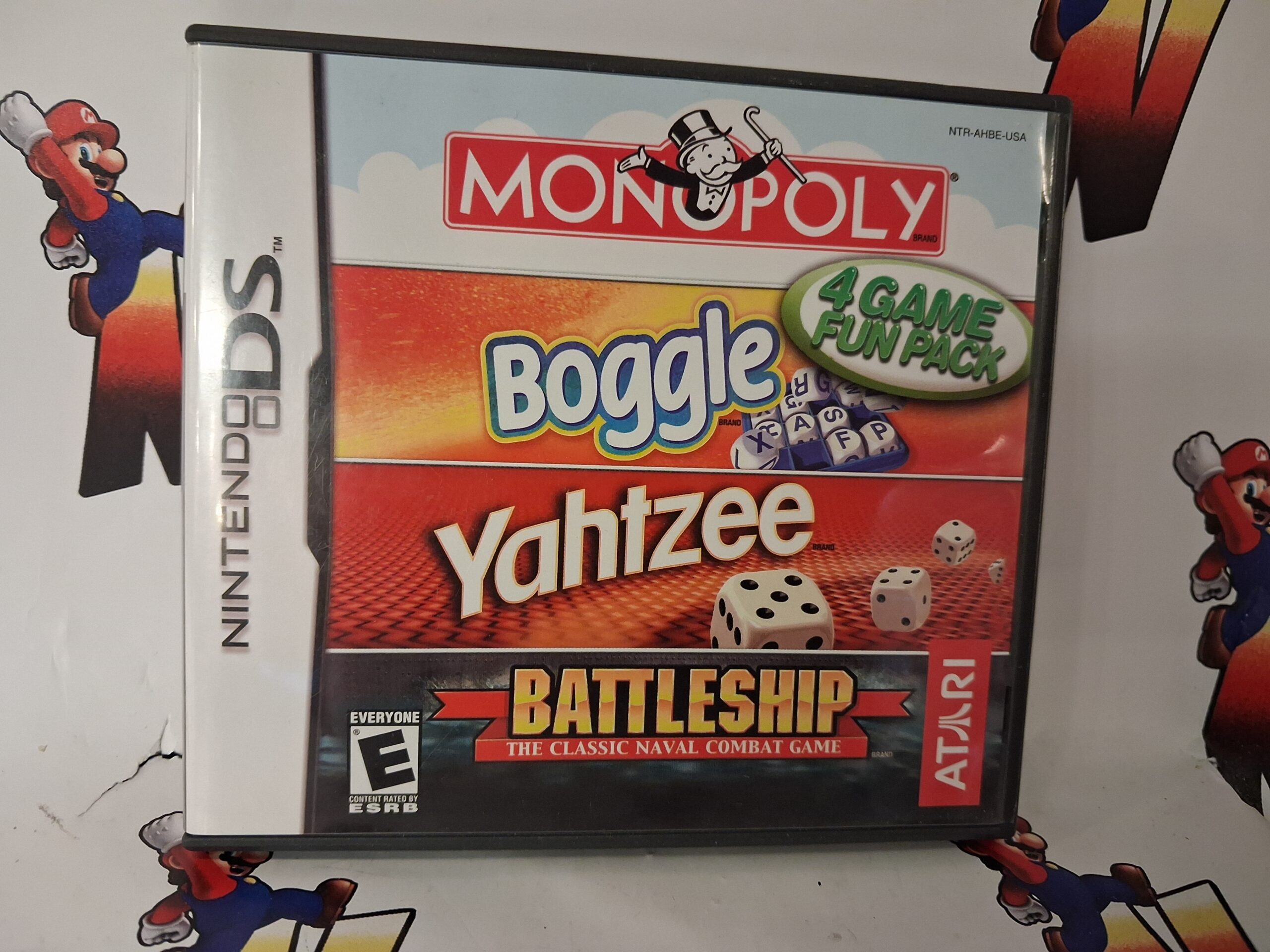 DS 4 Game Fun Pack Monopoly Boggle Yahtzee Battleship Amerikansk ESRB ...